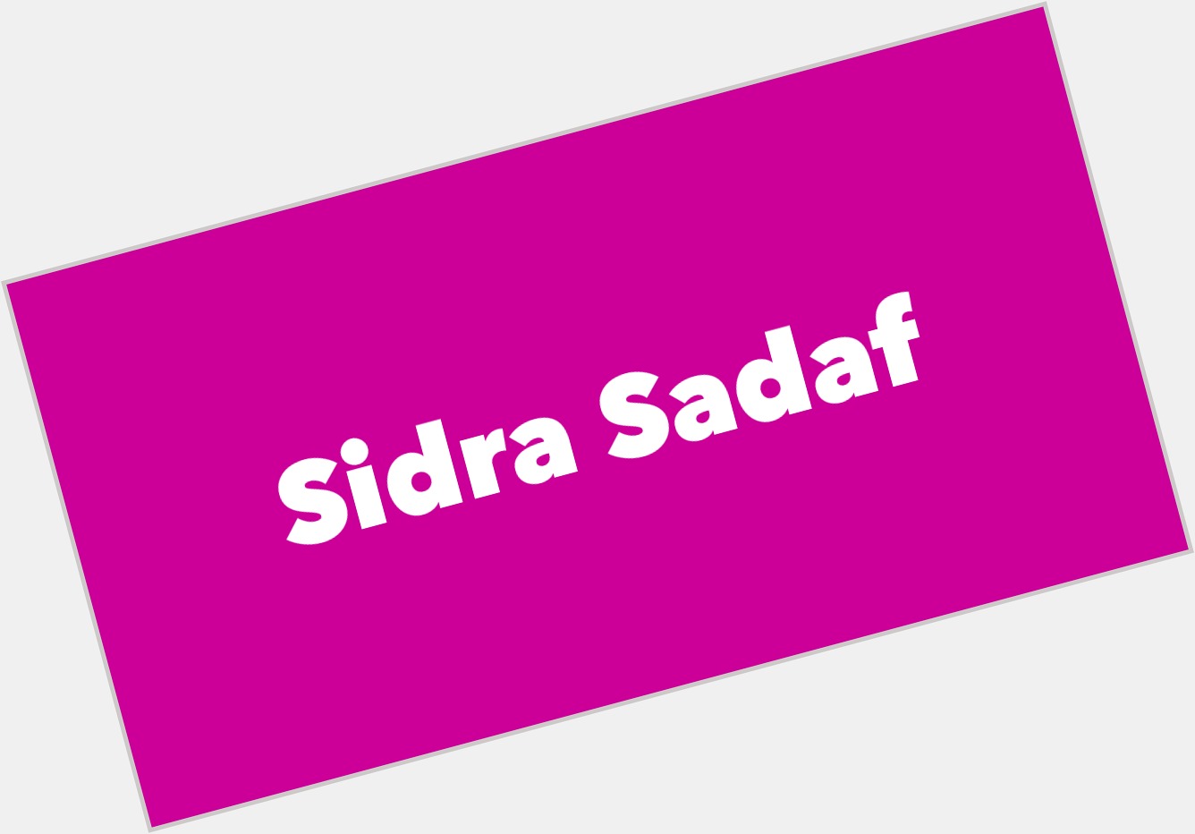 Sidra Sadaf | Official Site for Woman Crush Wednesday #WCW